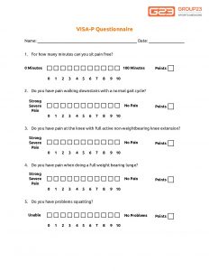 VISA-PPatellarTendinopathyQuestionnaire - TRIPP